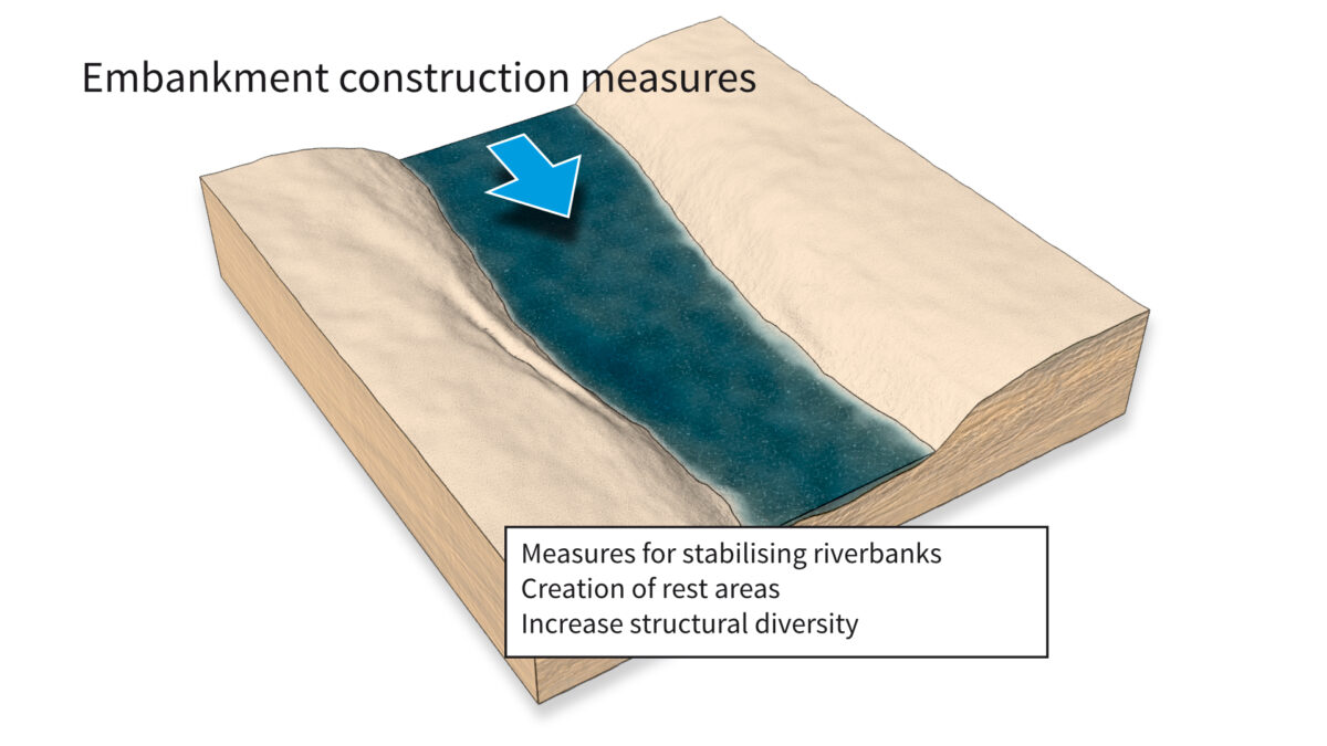 Embankment construction measures – St. Albanteich